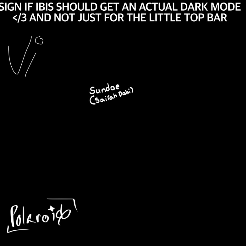 dark mode petition - ibisPaint