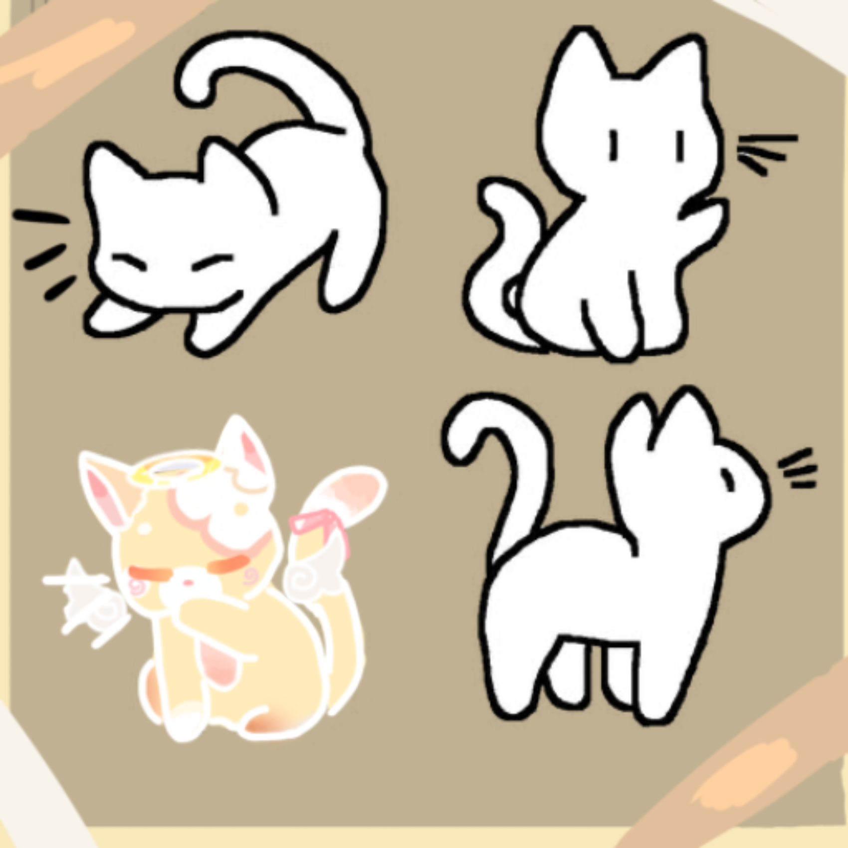 Cat collab (｡･ω･｡) - ibisPaint