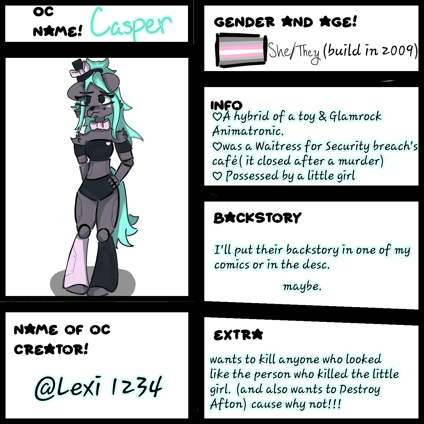 Casper ref. sheet for Heather Mooney - ibisPaint