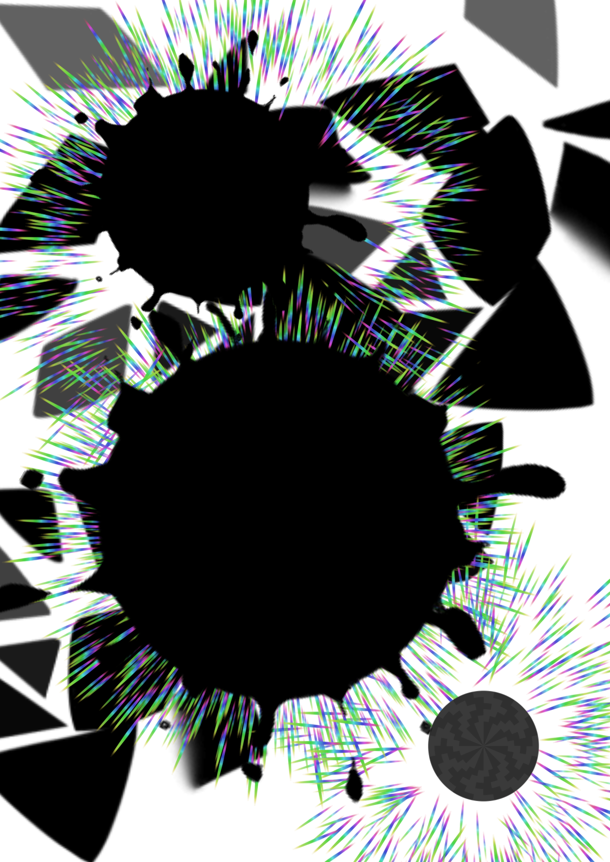 Rainbow Ink Drop - ibisPaint