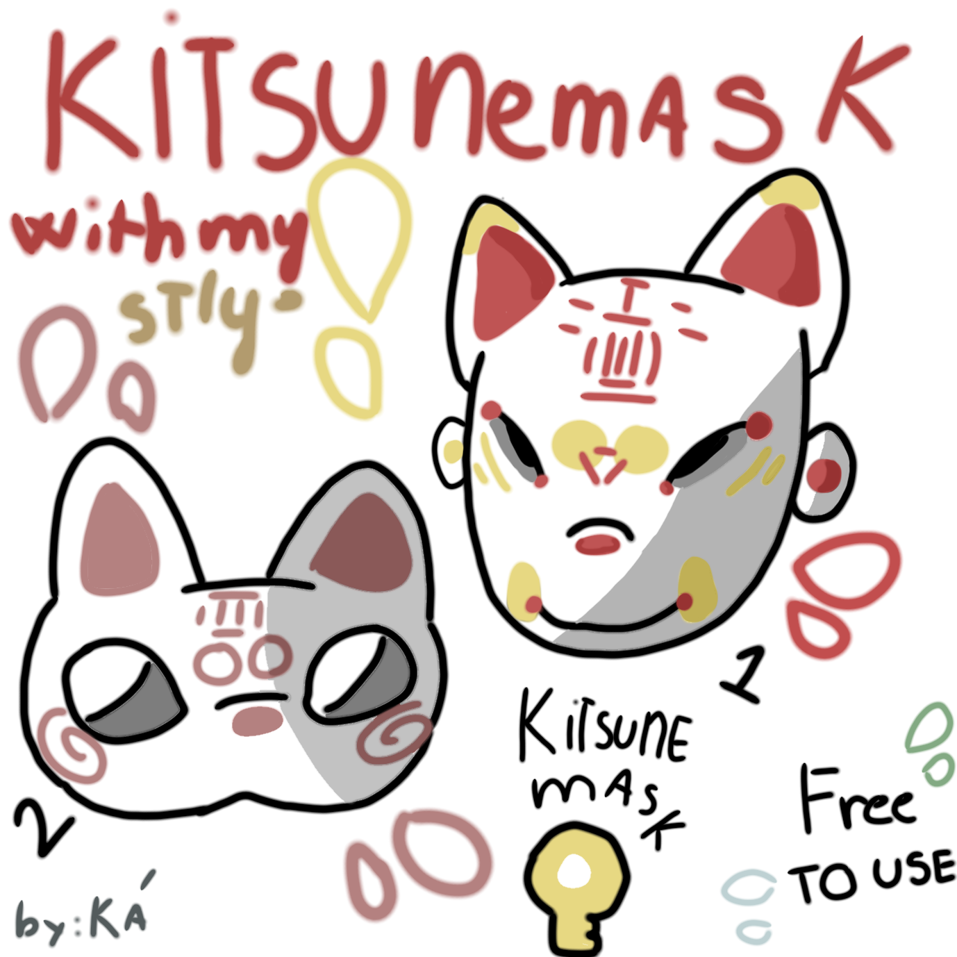 kitsune mask - ibisPaint