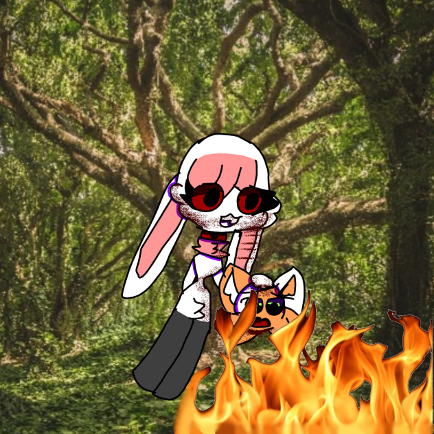 milly chan just cooking in the forest🔪 - ibisPaint