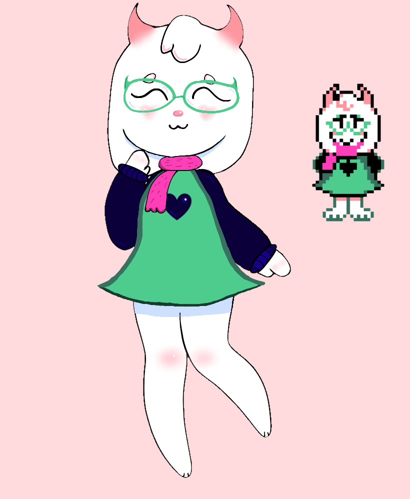 ralsei!! (used a base) - ibisPaint