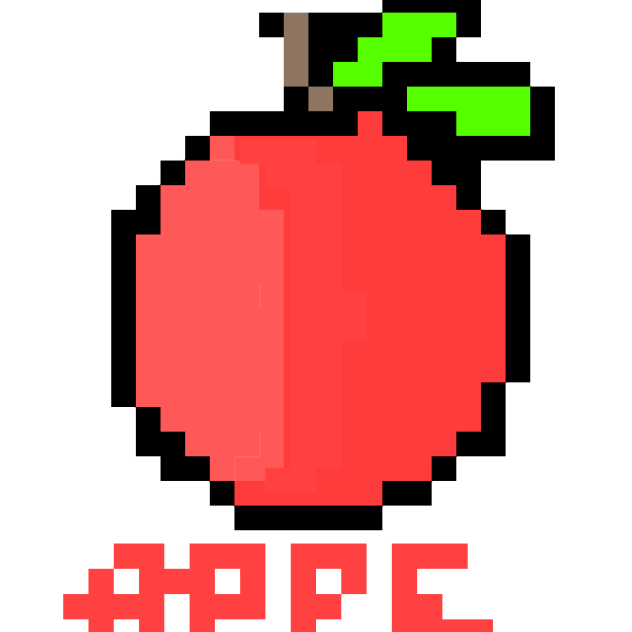 How to draw Pixelated apple - ibisPaint