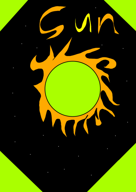 Sun picture frame - ibisPaint