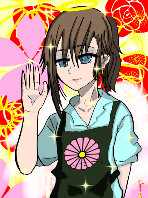 Angel flower boy - ibisPaint