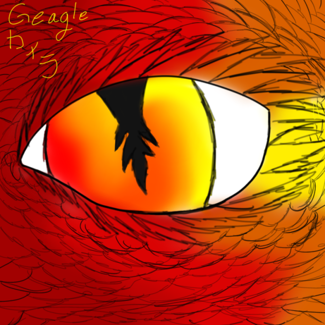 fire dragon eye - ibisPaint
