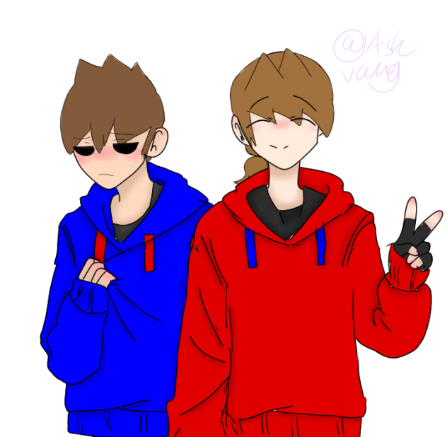 Tord and Tom.(lazy coloring) - ibisPaint