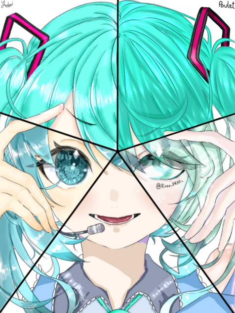 Hastune miku fake collab - ibisPaint