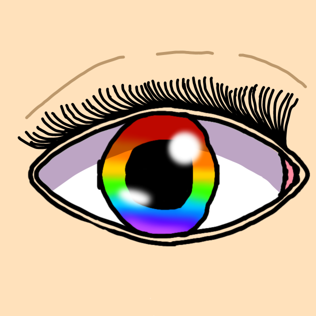 Rainbow eye V2 - ibisPaint