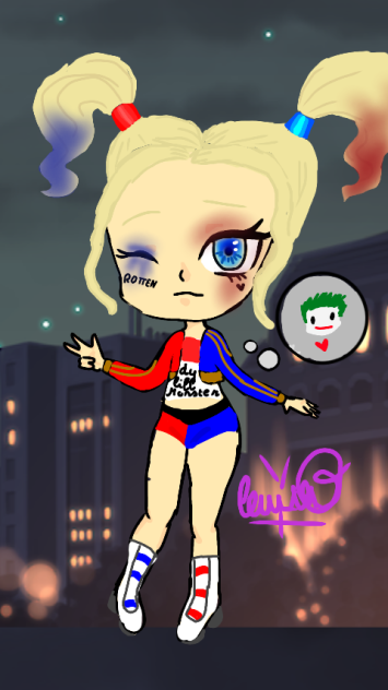 chibi harley quinn - ibisPaint