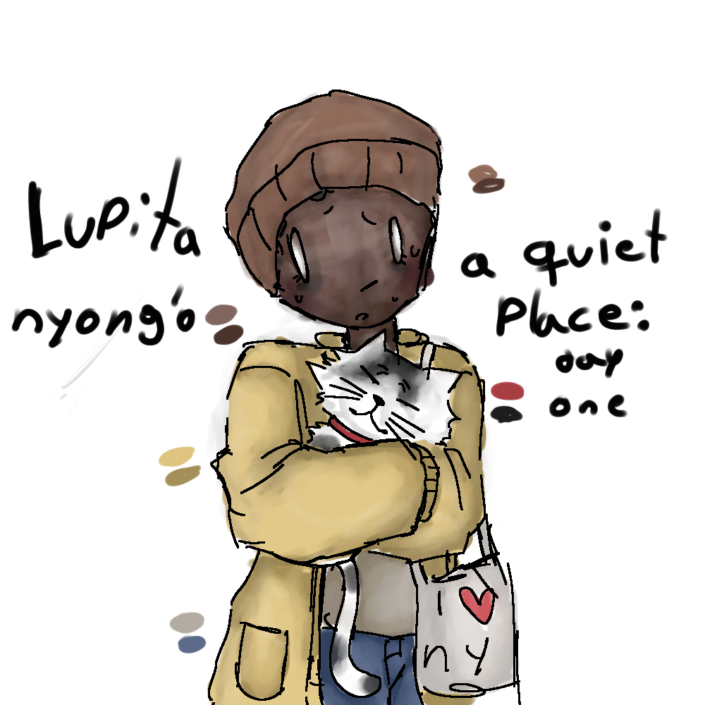 Lupita Nyong'o a quiet place day one - ibisPaint