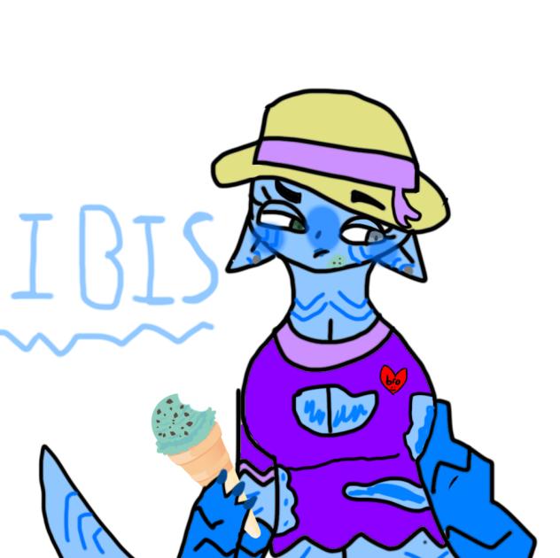 Ibis eats ice cream - ibisPaint