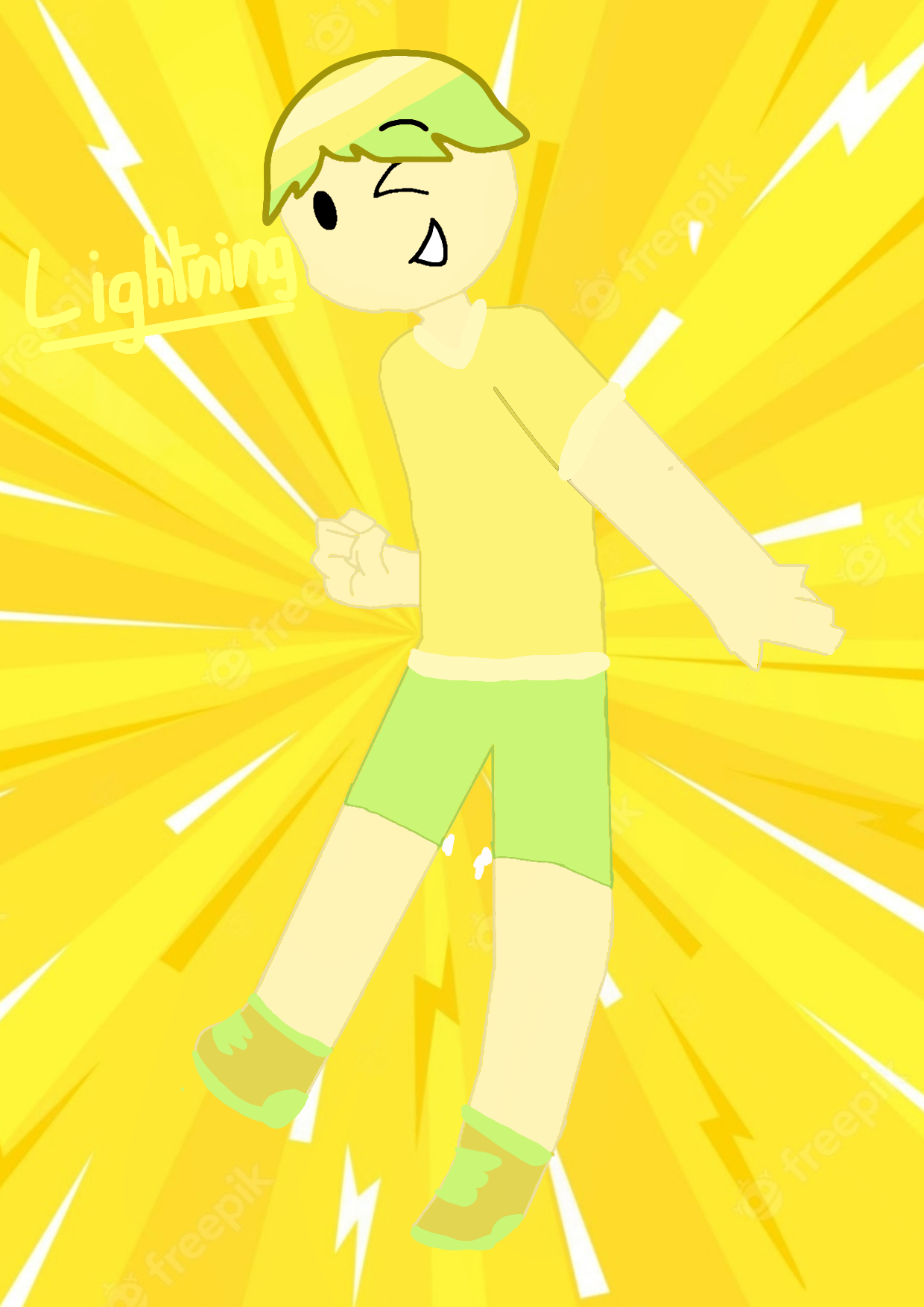 ⚡ Bfdi Lightning as human ⚡ - ibisPaint