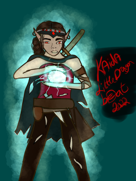 Dnd character Kaida - ibisPaint