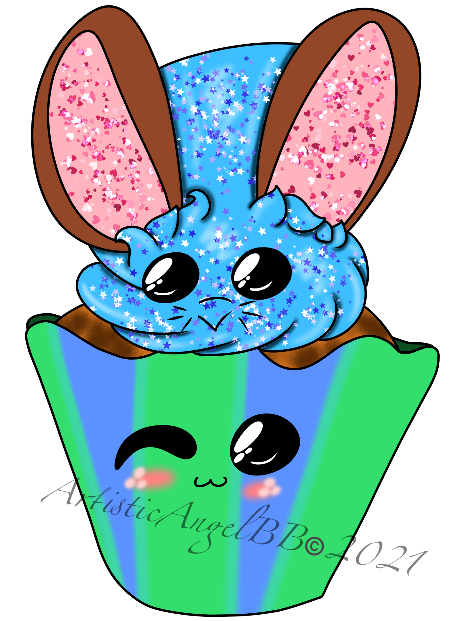 Easter Bunny Cupcake - ibisPaint