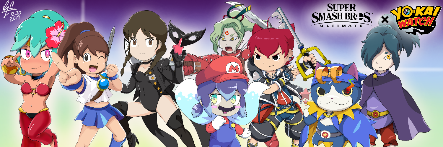 SSBU x YKW (“For Fun” Twitter header) - ibisPaint