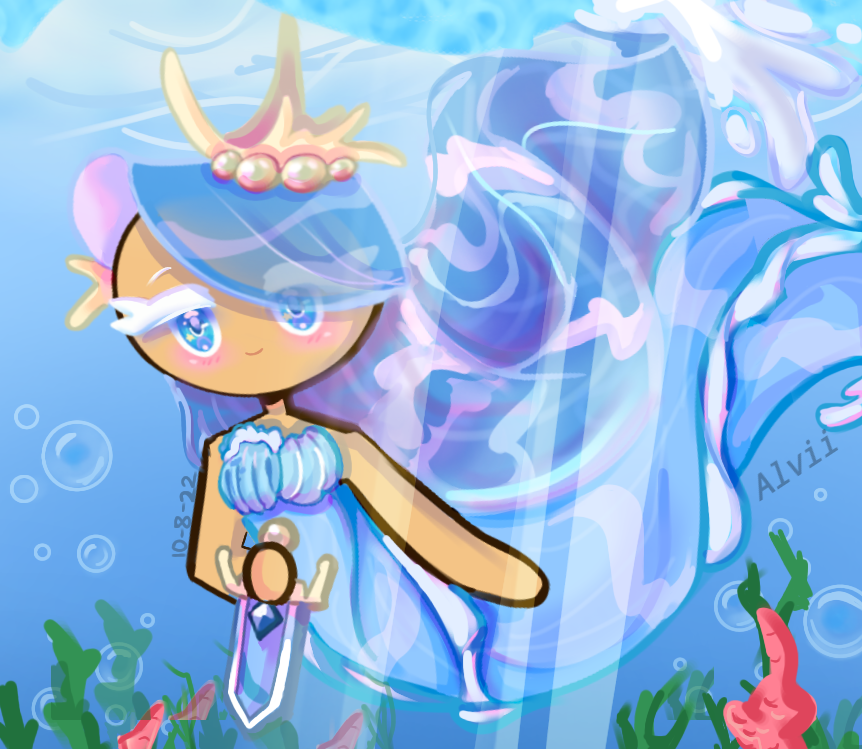Sea Fairy Cookie - Cookie Run - ibisPaint