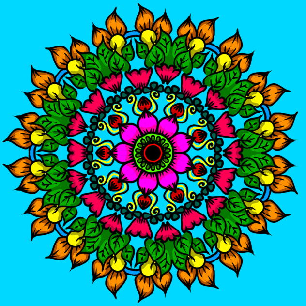 indian flower art - ibisPaint