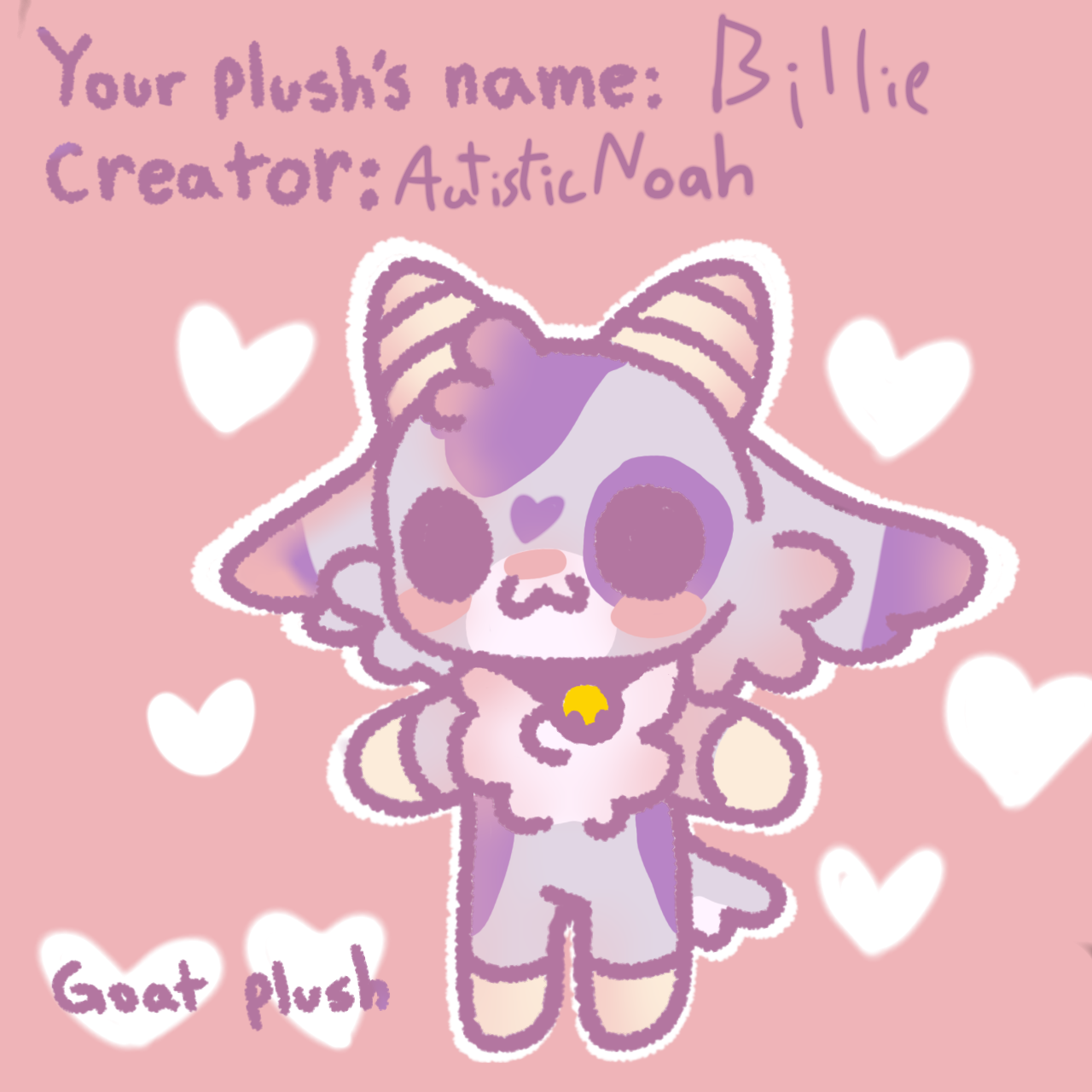 Billie Bust Up Billie Goat Plush lol - ibisPaint