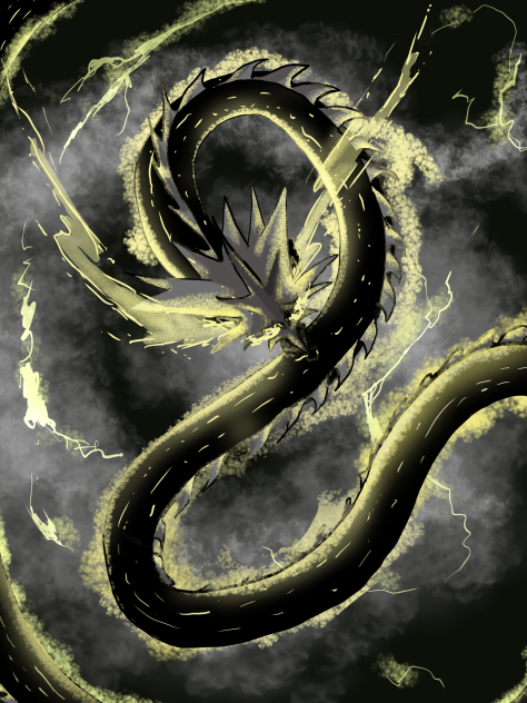 Thunderstorm🐲🌪⚡️ - ibisPaint