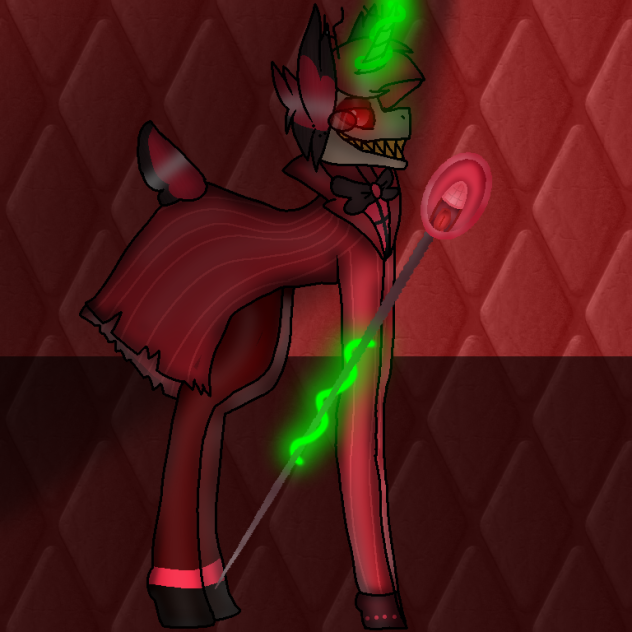 alastor as deer-pony hazbin Hotel fanart - ibisPaint