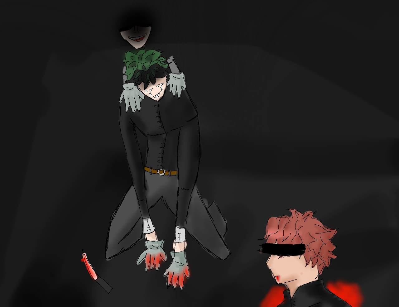 Villain Deku sad af backstory - ibisPaint