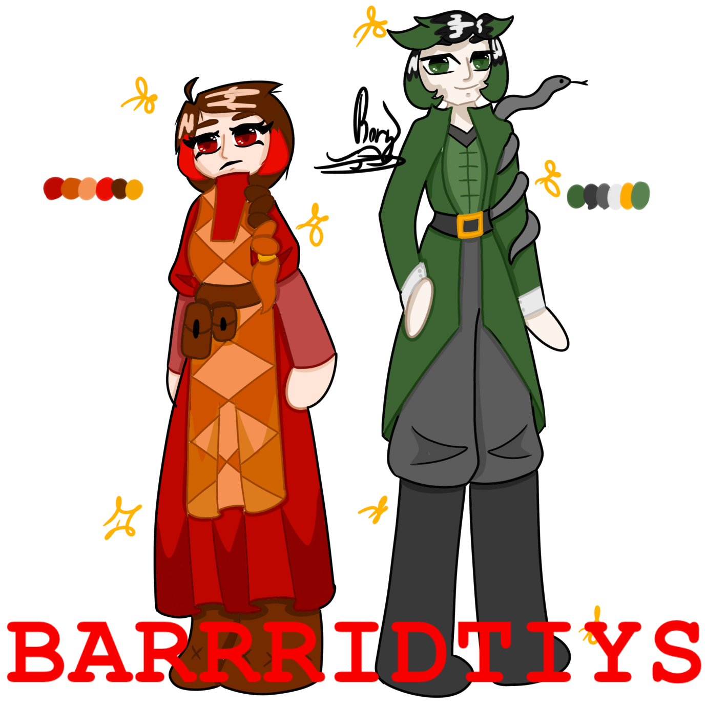 Bart and Carrie DTIYS!! - ibisPaint