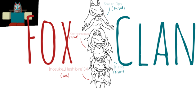 Fox Clan 🦊🦊🦊🦊 (lineart) - ibisPaint