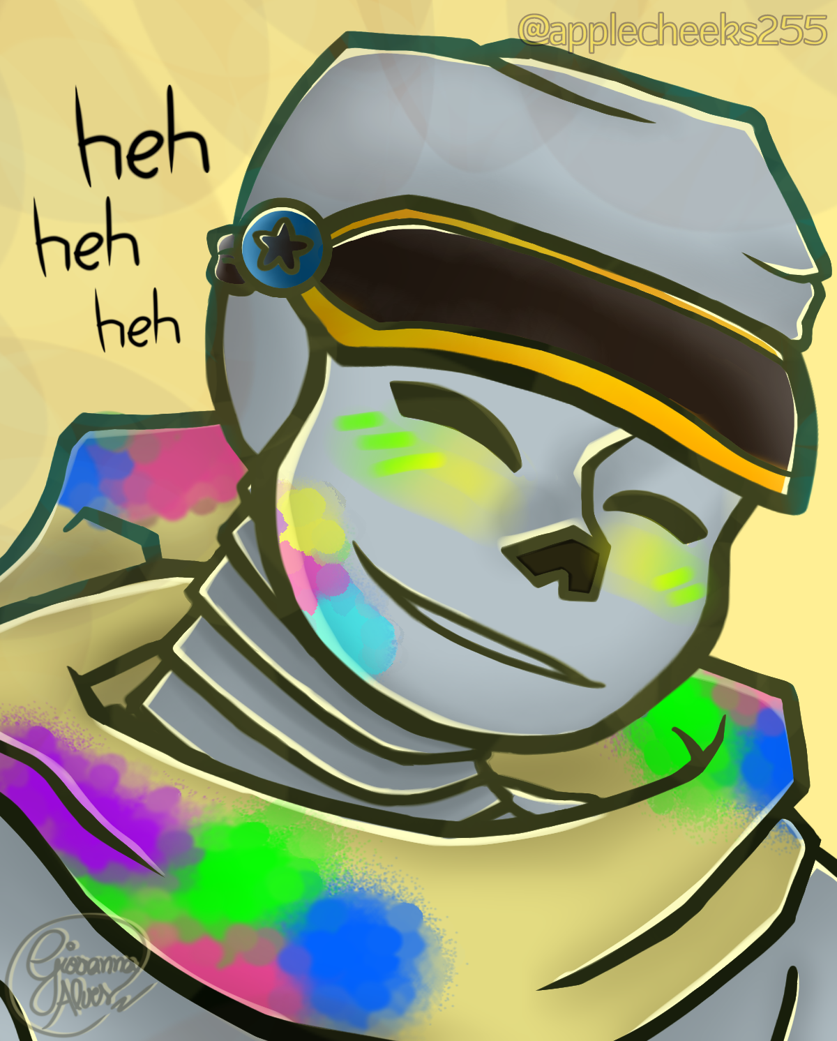 Palette the (very handsome) Skeleton. - ibisPaint