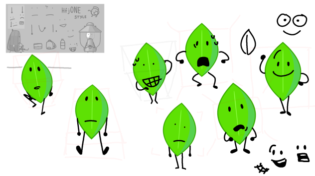 Practice with leafy - ibisPaint