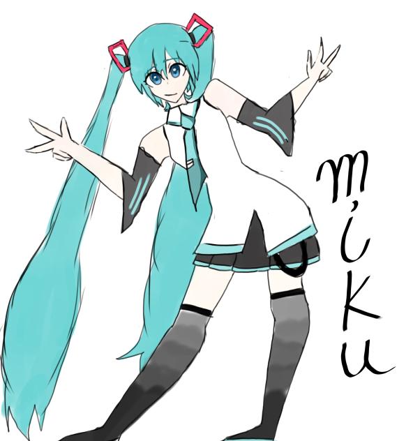First time drawing miku - ibisPaint