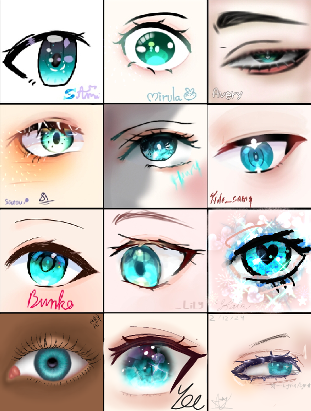 Eye collab! ~cyan version~ - ibisPaint