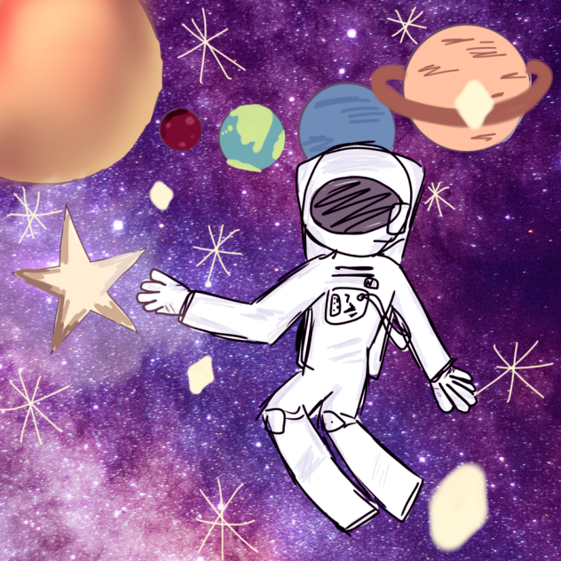 Astronaut in space! - ibisPaint
