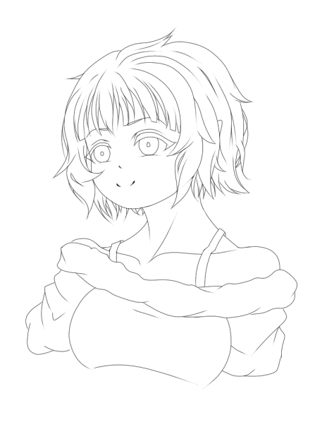 Ayami Christmas line art - ibisPaint