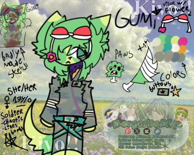 Lazy GUMI ref sheet wow - ibisPaint