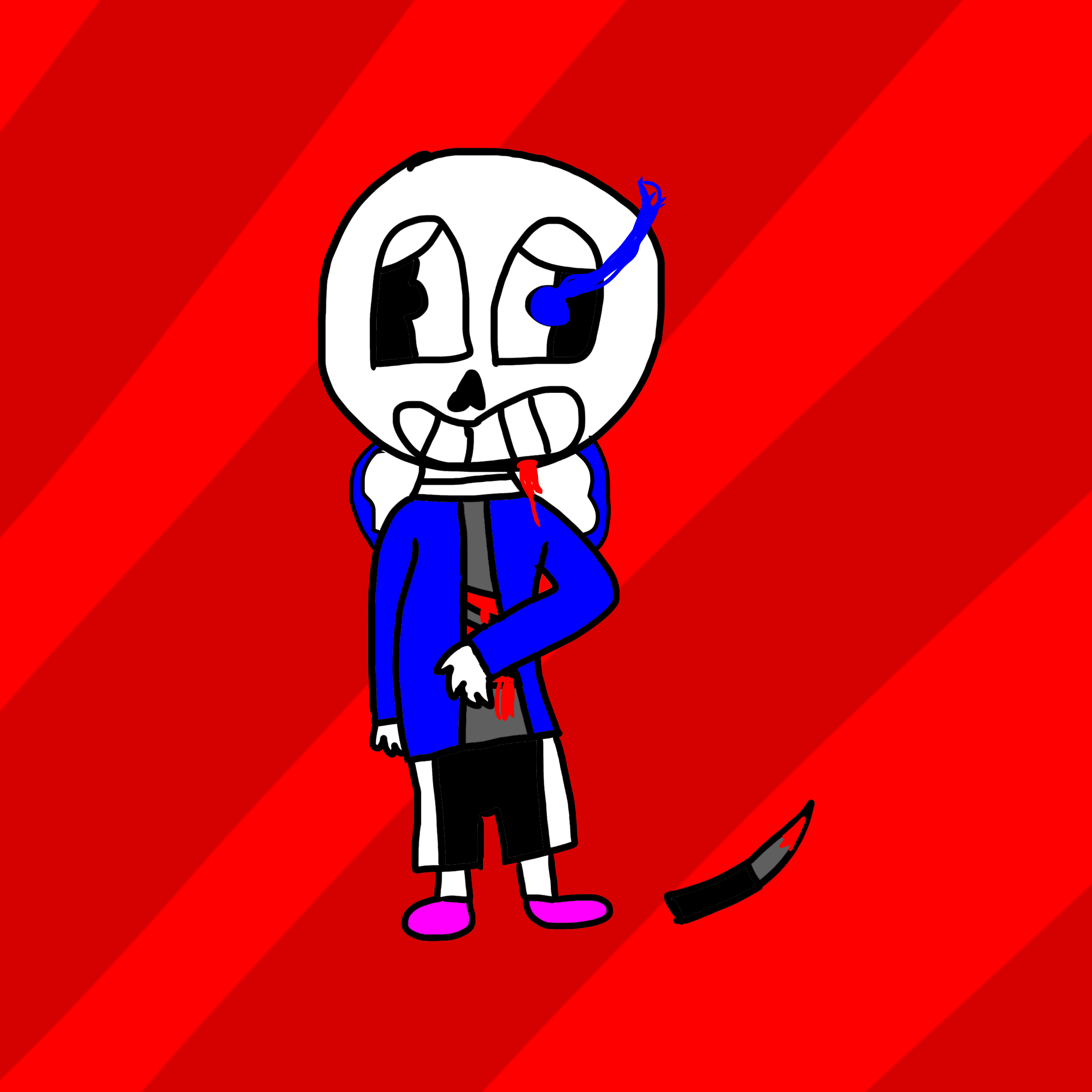 DEFEATED SANS (speed paint) - ibisPaint