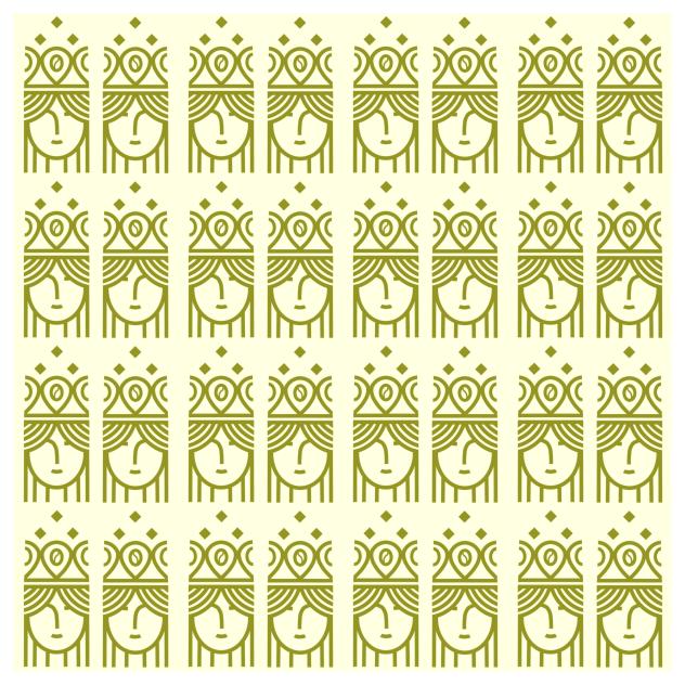 Queen Yellow - Pattern - ibisPaint