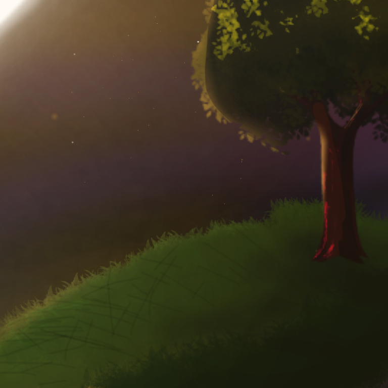 Tree. On mountain - ibisPaint