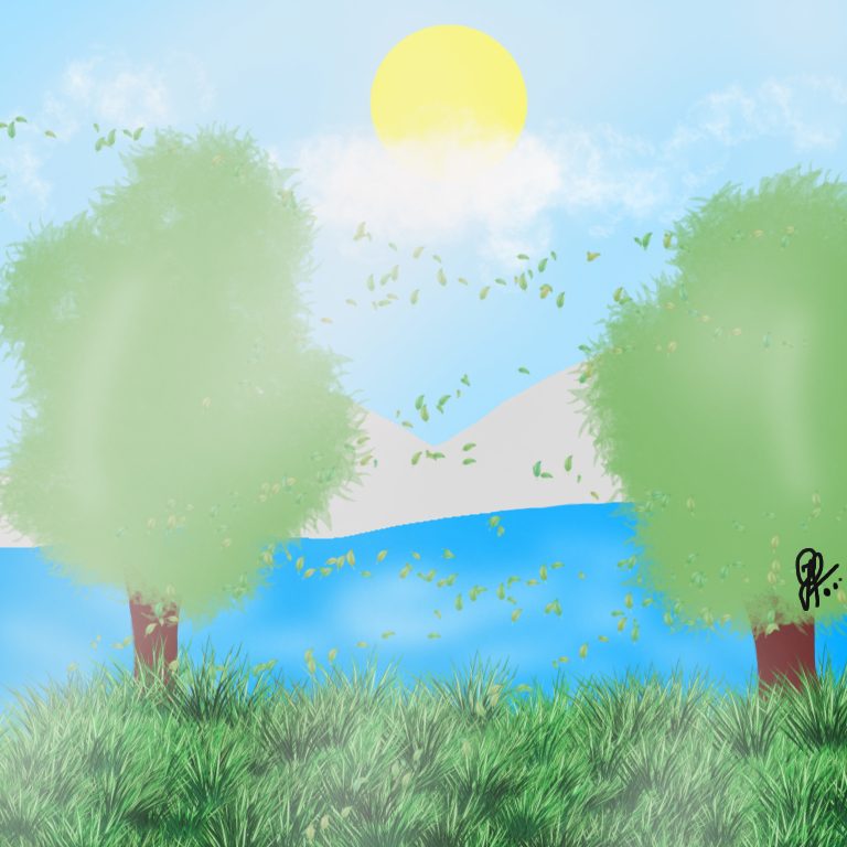 windy day - ibisPaint