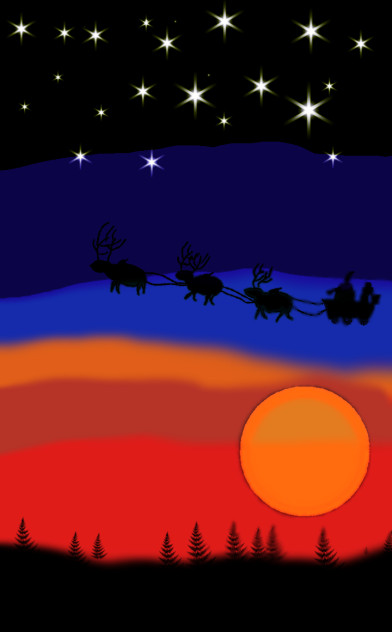 malam natal - ibisPaint