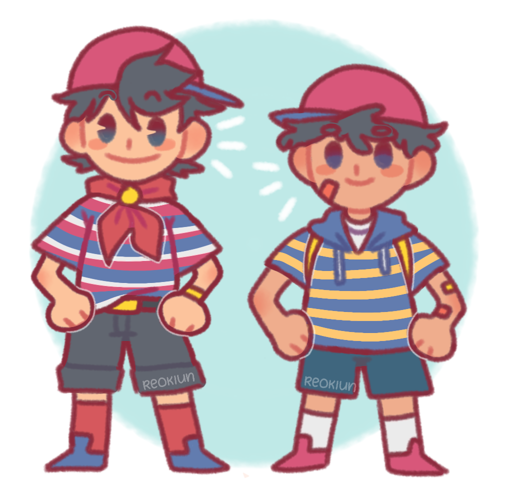 Ninten and Ness! - ibisPaint