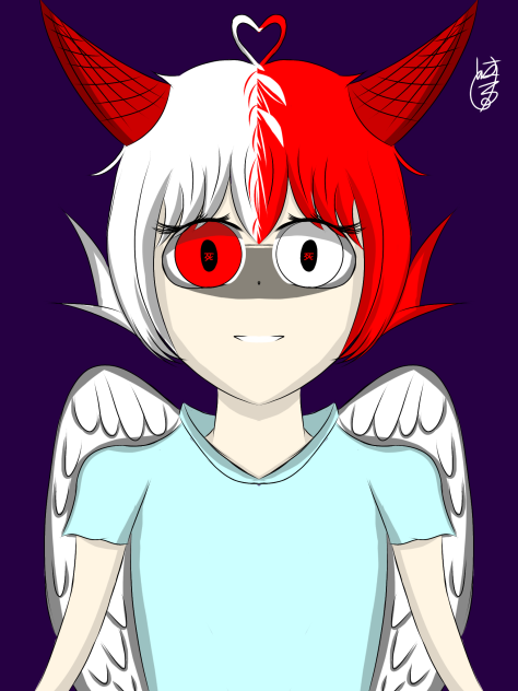 Half angel half devil - ibisPaint