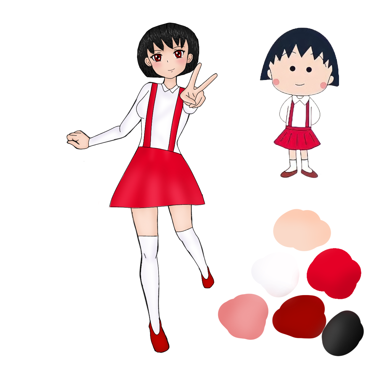 chibi Maruko Chan grow up - ibisPaint