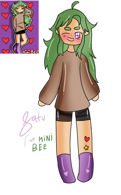 At With mini bee - ibisPaint