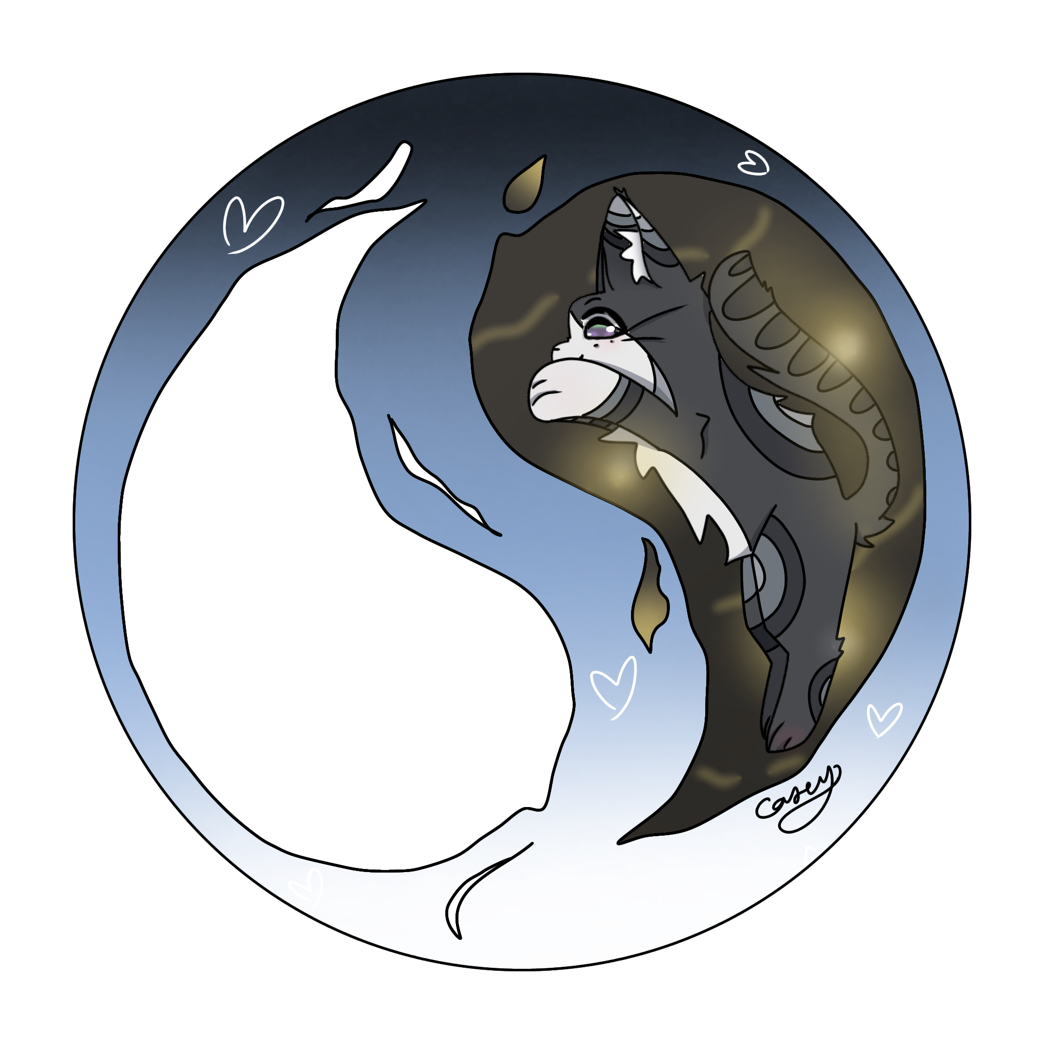 yin and yang collab - ibisPaint