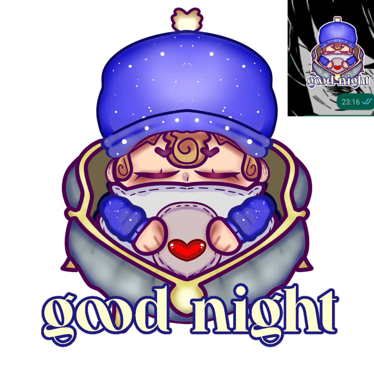 🎆🌙 sticker for my discord server🌙🎆 - ibisPaint