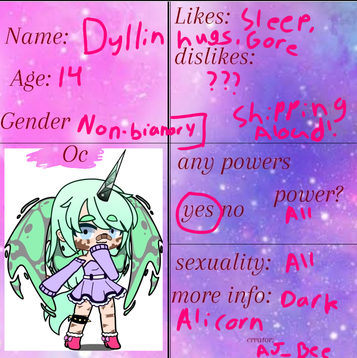 Dyllin, Form for unicorns - ibisPaint