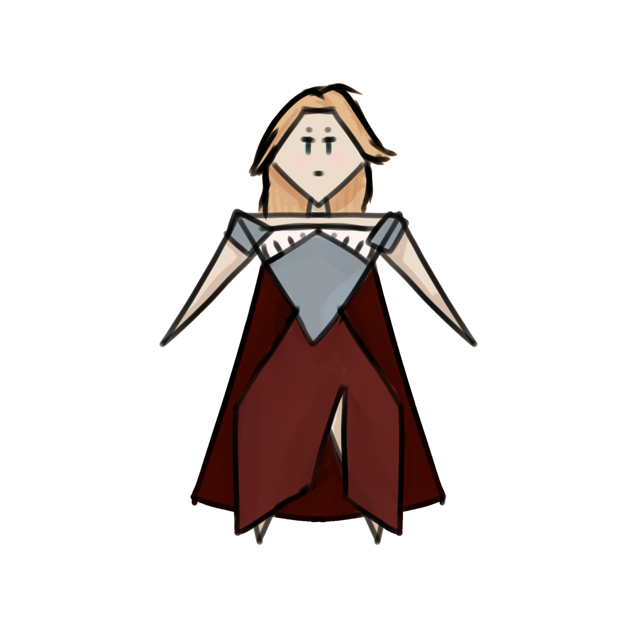 medieval triangle thing woman - ibisPaint