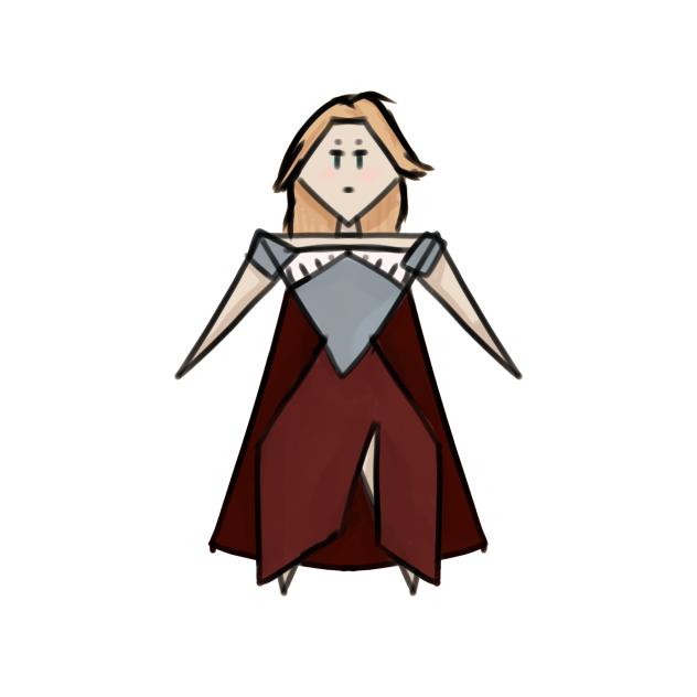 medieval triangle thing woman - ibisPaint
